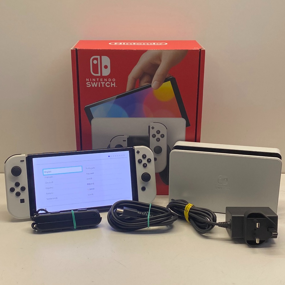 Pre-owned Nintendo Switch OLED Console 64GB in White Boxed - Own4Less